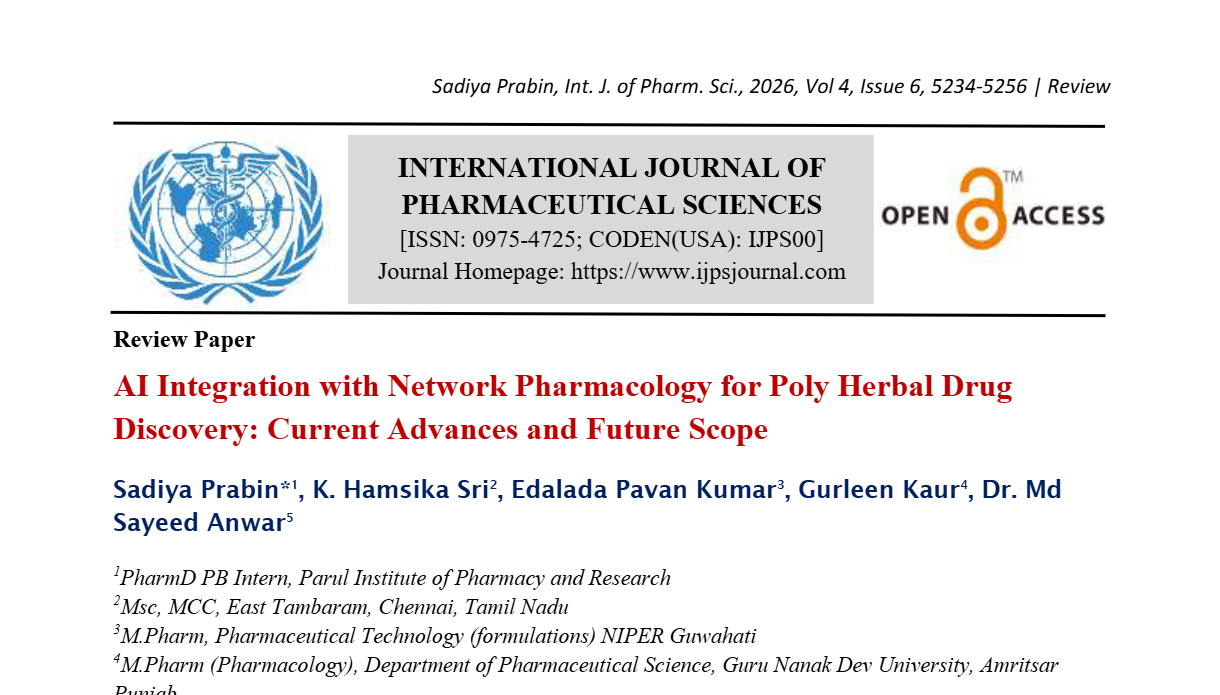 AI Integration with Network Pharmacology for Poly Herbal Drug Discovery ...